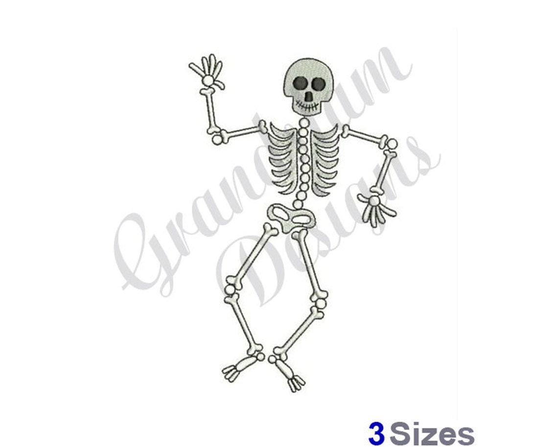 Skeleton Filled - Machine Embroidery Design, Embroidery Designs ...