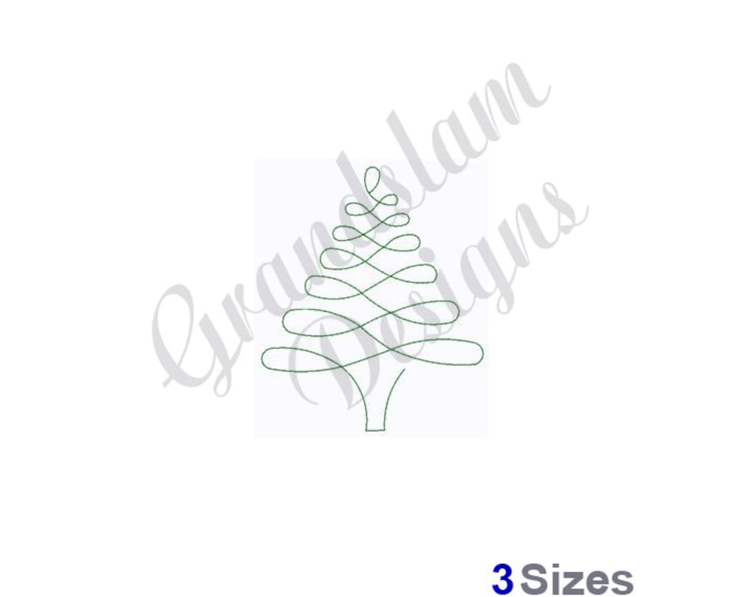 Abstract Stipple Christmas Tree - Machine Embroidery Design, Embroidery ...
