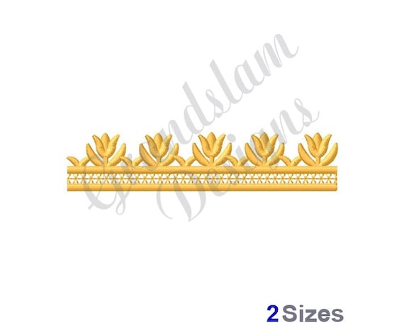 FSL Tulip Border Machine Embroidery Design | Etsy
