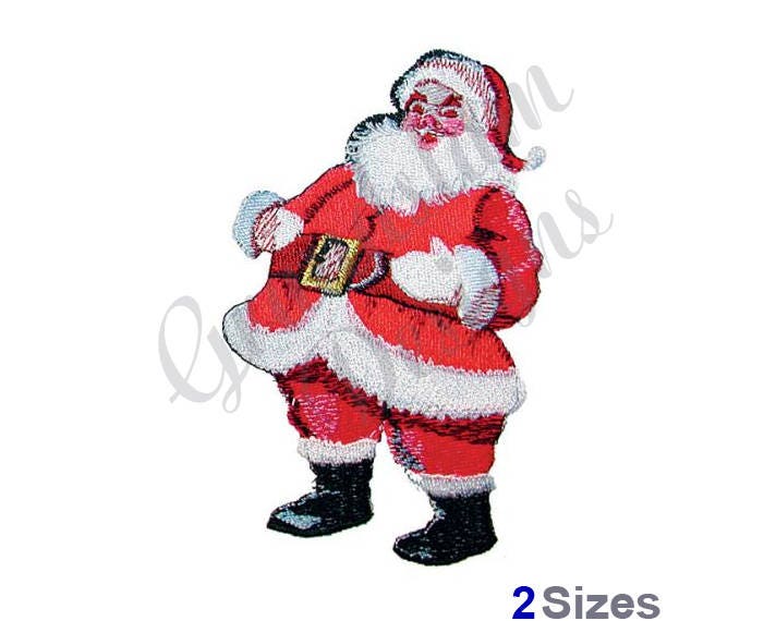 Santa Claus Machine Embroidery Design | Etsy