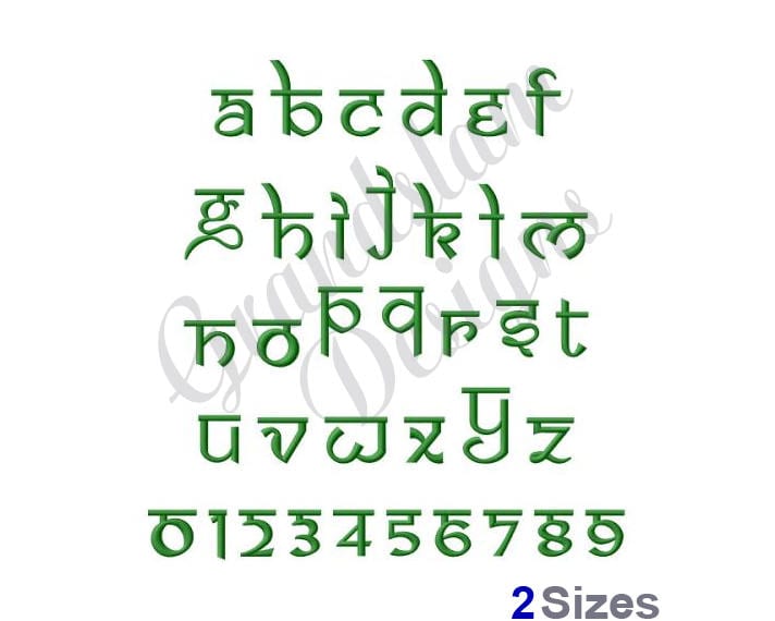 Hindi Alphabet Machine Embroidery Font | Etsy