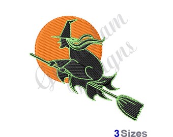 Witch embroidery | Etsy