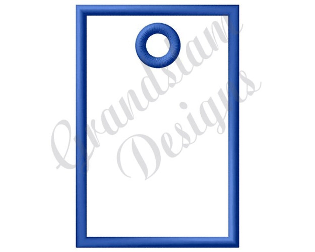 Luggage Tag Border - Machine Embroidery Design - Etsy