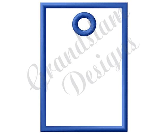 Luggage Tag Border Machine Embroidery Design - Etsy