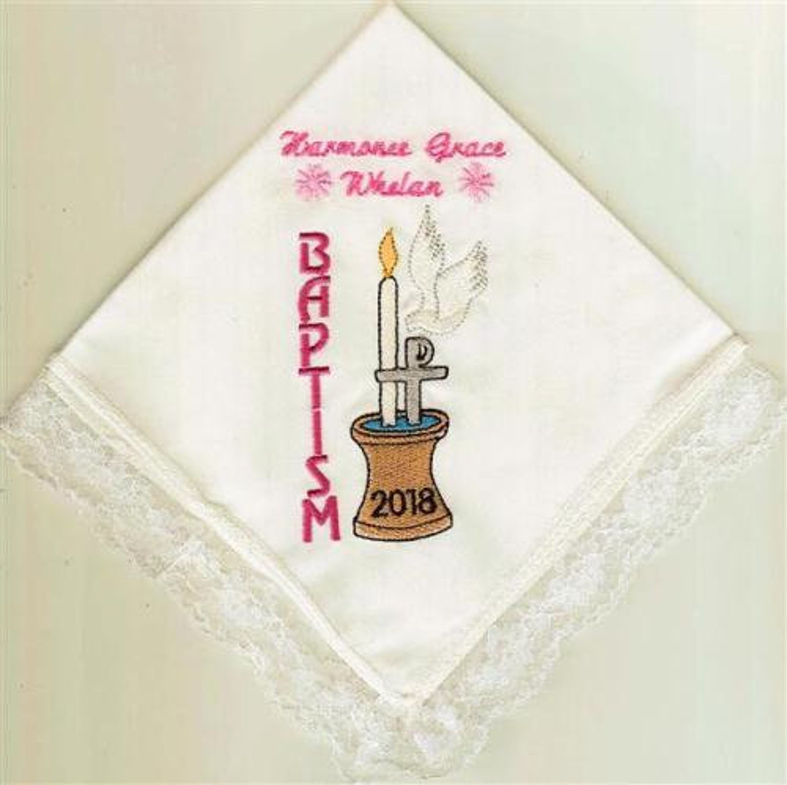 Baptism Logo Machine Embroidery Design - Etsy