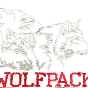 Wolfpack - Machine Embroidery Design, Embroidery Designs, Machine ...