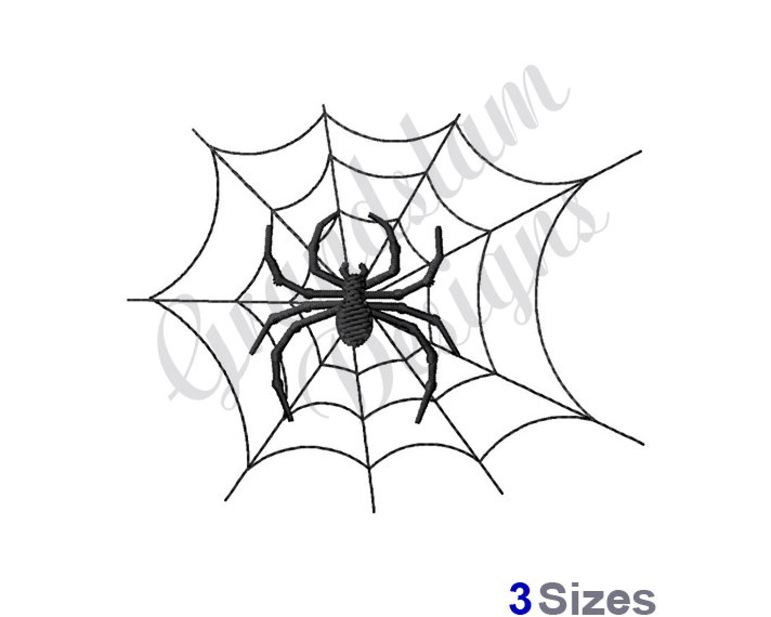 Spider Machine Embroidery Design Embroidery Designs | Etsy