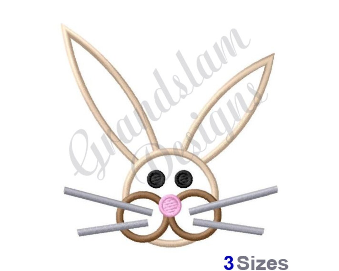 Abstract Bunny Face - Machine Embroidery Design, Embroidery Designs ...