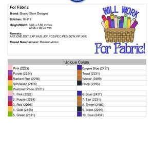 Fabric Bolt Sewing - Machine Embroidery Design, Embroidery Designs ...