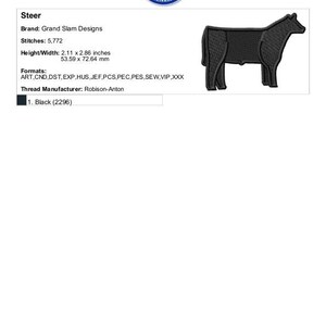 Steer - Machine Embroidery Design, Embroidery Designs, Machine ...