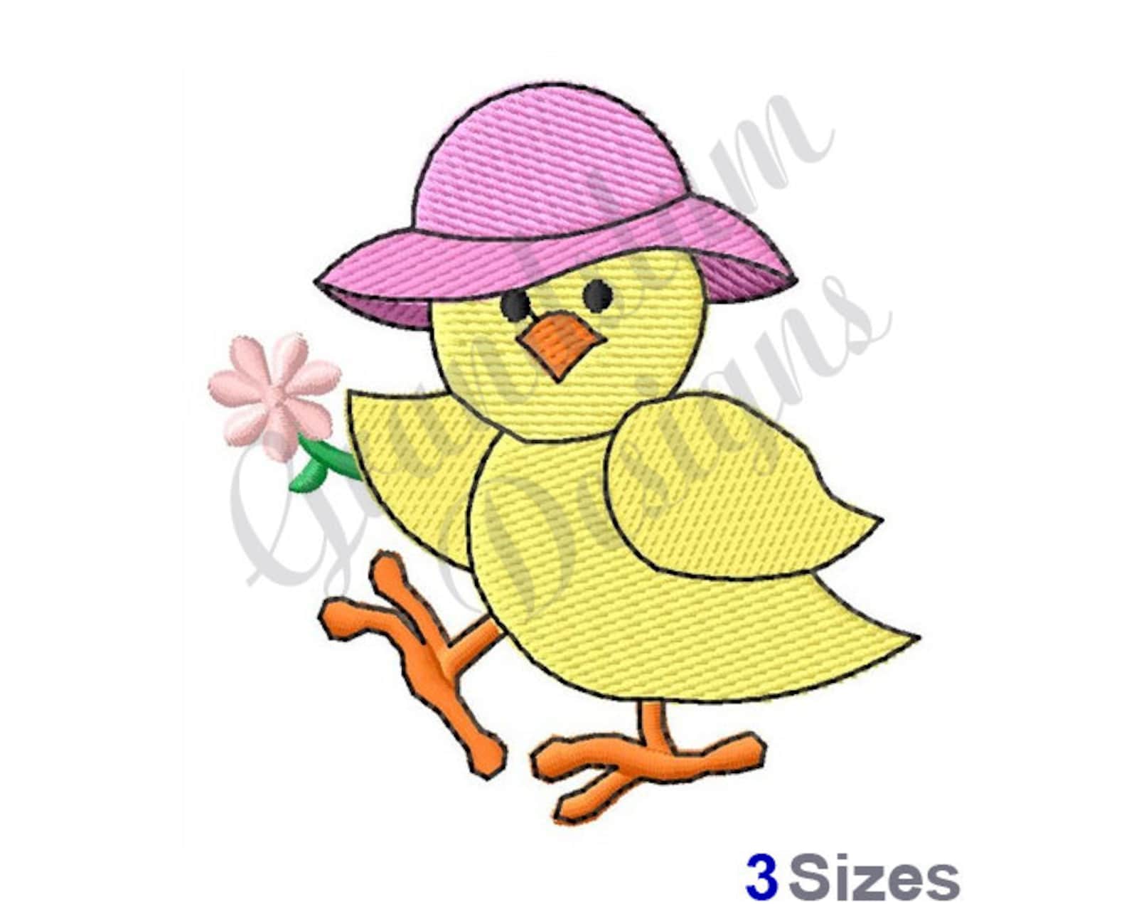 Cute Chick Machine Embroidery Design - Etsy