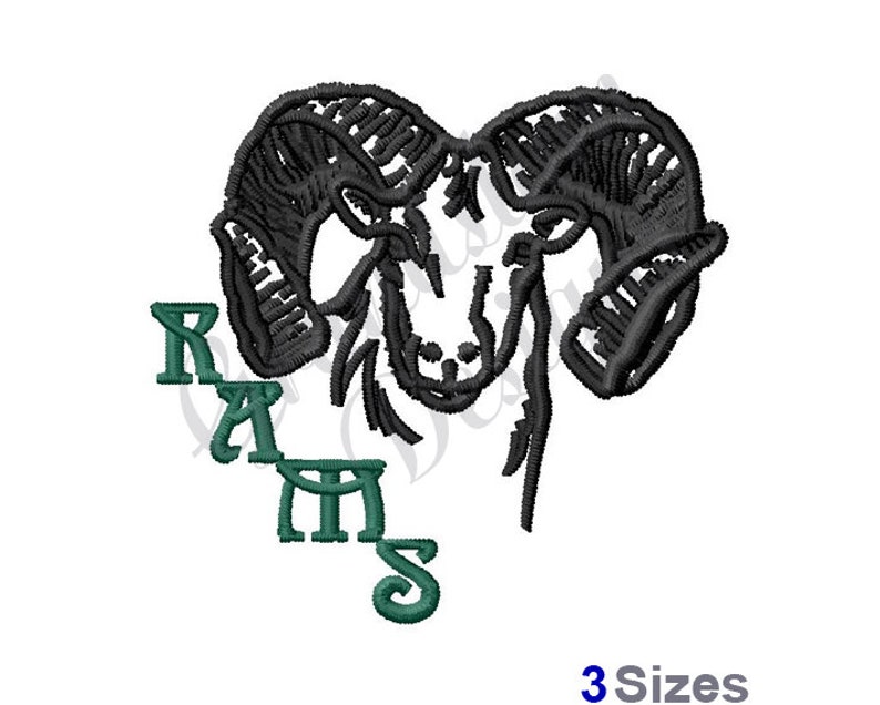 Rams Outline Machine Embroidery Design - Etsy