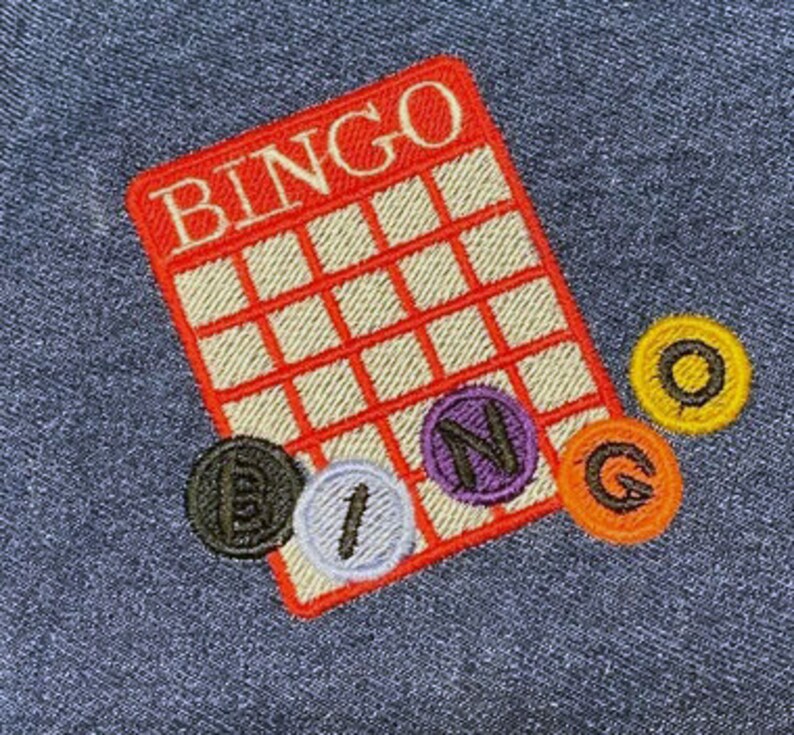 Bingo Card - Machine Embroidery Design - Etsy