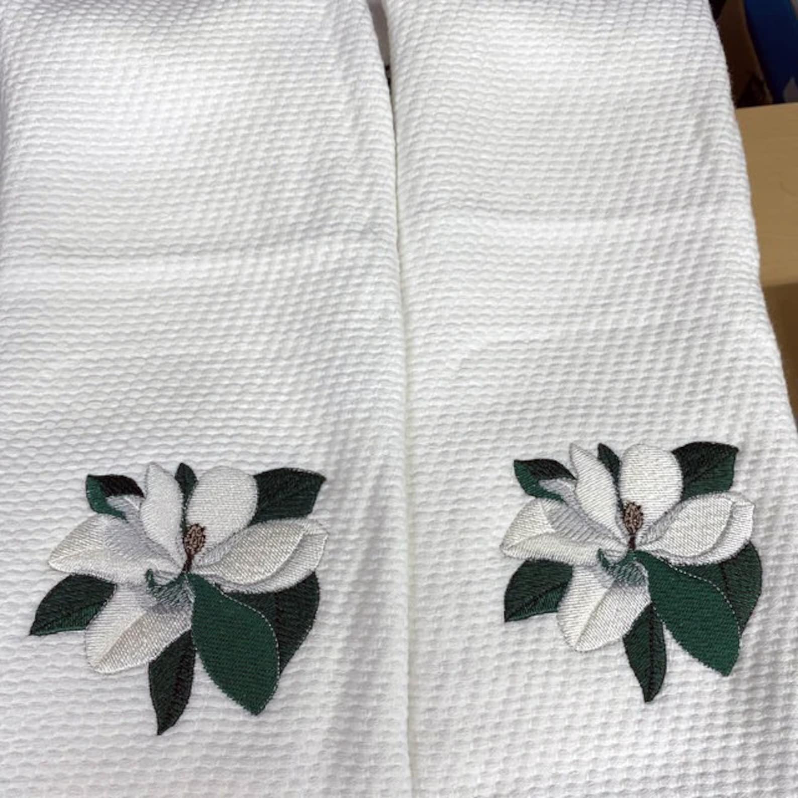 Magnolia Flower Machine Embroidery Design - Etsy