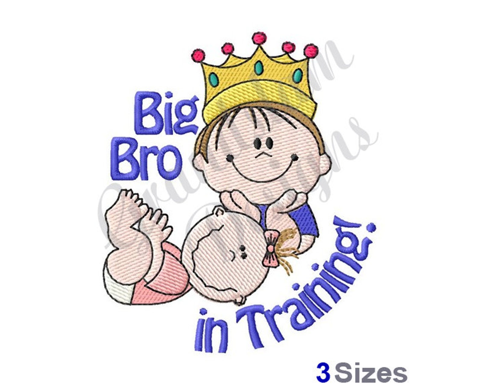 Big Brother in Training Machine Embroidery Design - Etsy