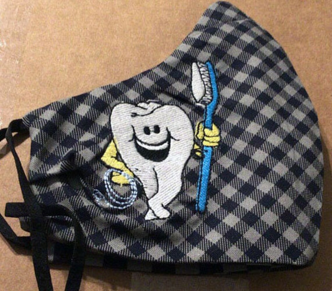 Tooth With Brush machine Embroidery Design Embroidery - Etsy