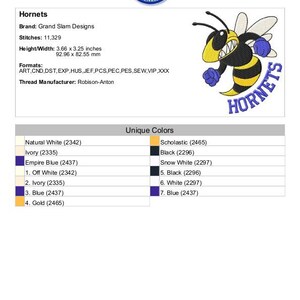 Hornets - Machine Embroidery Design, Embroidery Designs, Machine ...