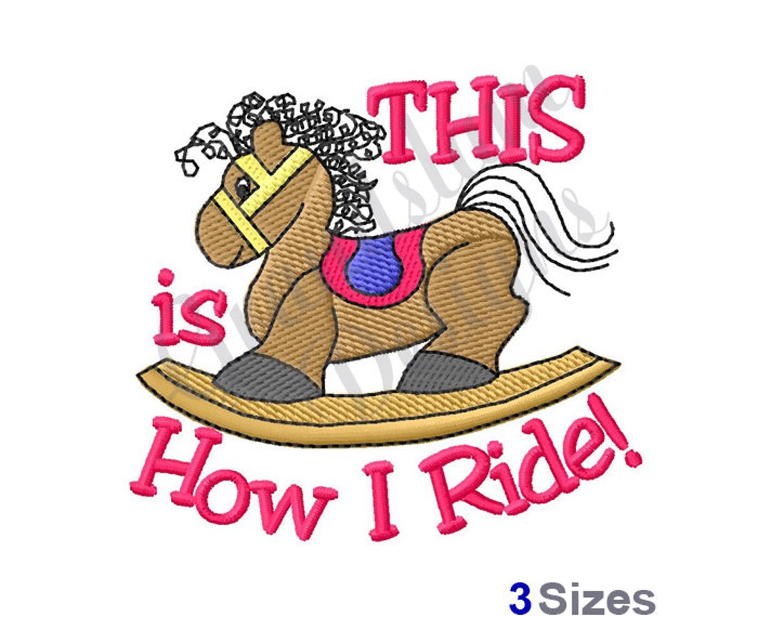 Rocking Horse - Machine Embroidery Design - Etsy