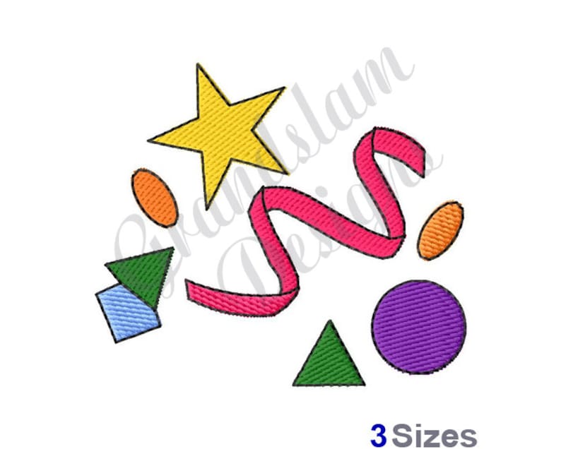 Party Confetti - Machine Embroidery Design, Embroidery Designs, Machine ...