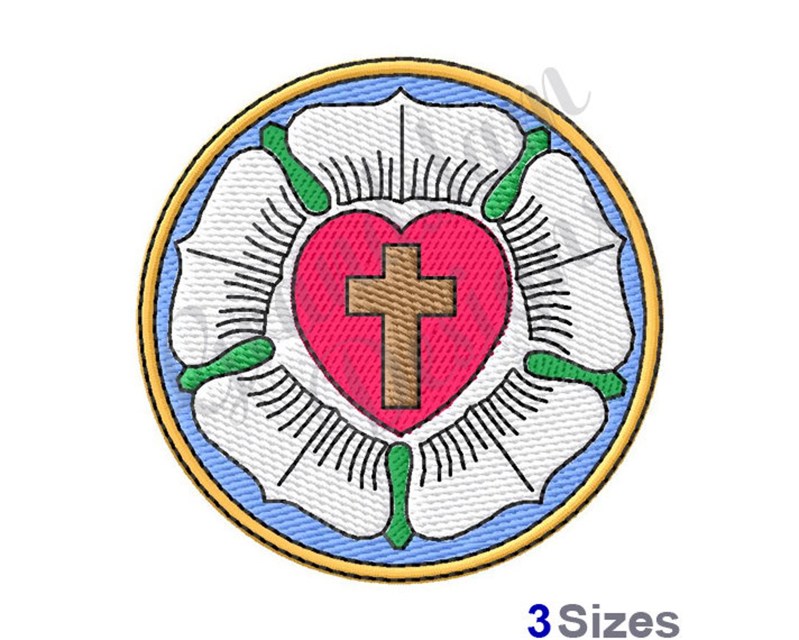 Lutheran Rose - Machine Embroidery Design, Embroidery Designs, Machine ...