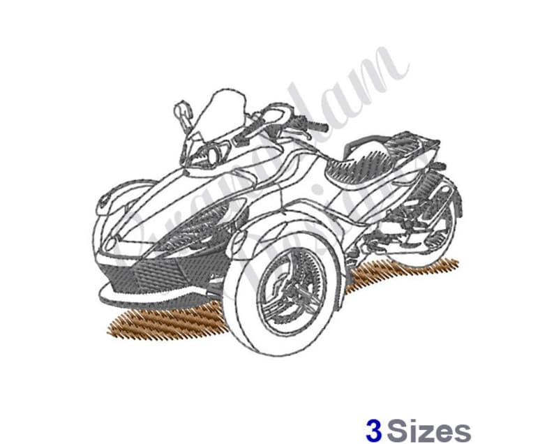 Spyder Motorcycle - Machine Embroidery Design - Etsy