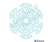 Snowflake Outline Quilt Machine Embroidery Design - Etsy