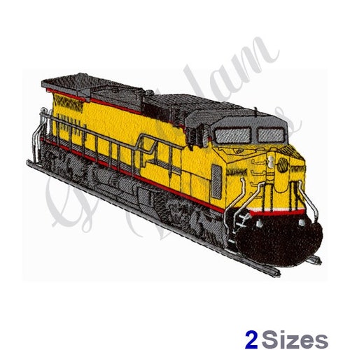 Train Machine Embroidery Design - Etsy