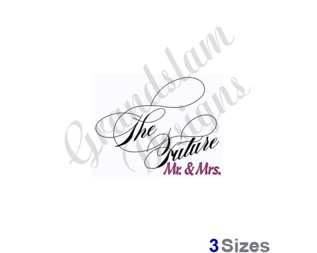 Engagement Future Mr Mrs - Machine Embroidery Design - Etsy
