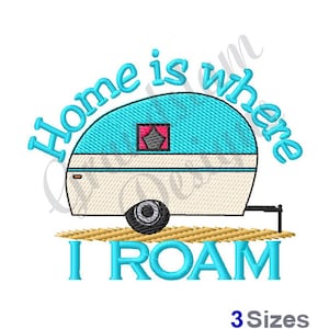 Camper Home - Machine Embroidery Design - Etsy