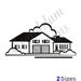 Ranch House Outline Machine Embroidery Design - Etsy