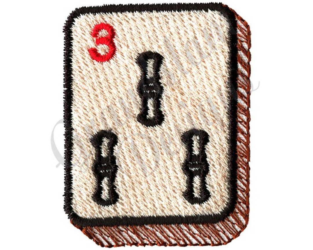 Mahjong Tile - Machine Embroidery Design - Etsy