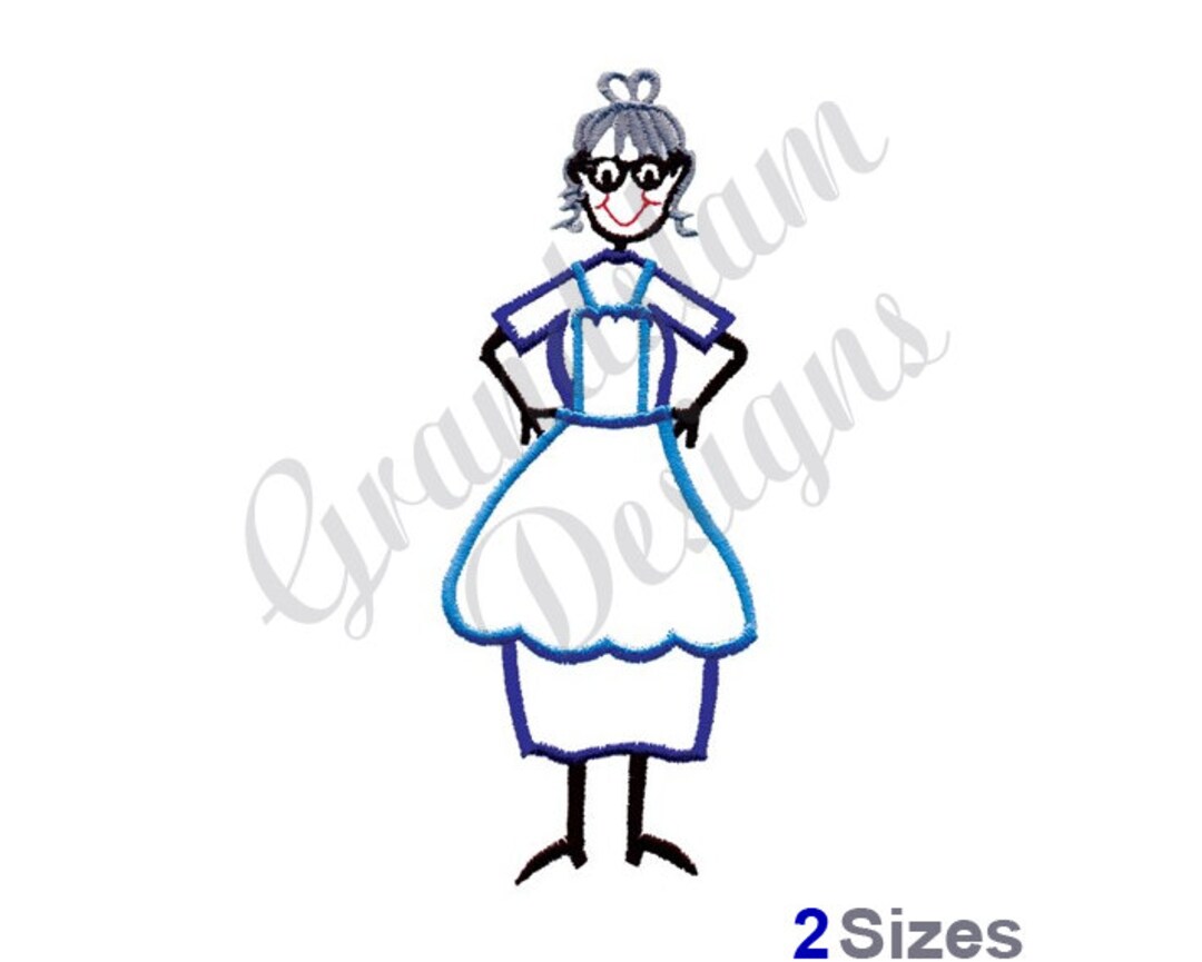 Grandma Outline - Machine Embroidery Design - Etsy