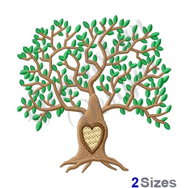 Carved Heart Tree - Etsy