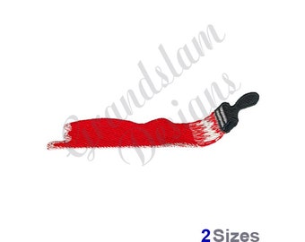 Paintbrush and Paint Machine Embroidery Design, Embroidery Designs ...