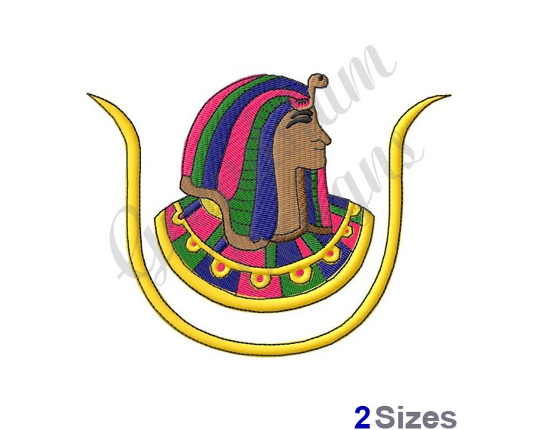 Egyptian Pharaoh - Machine Embroidery Design - Etsy