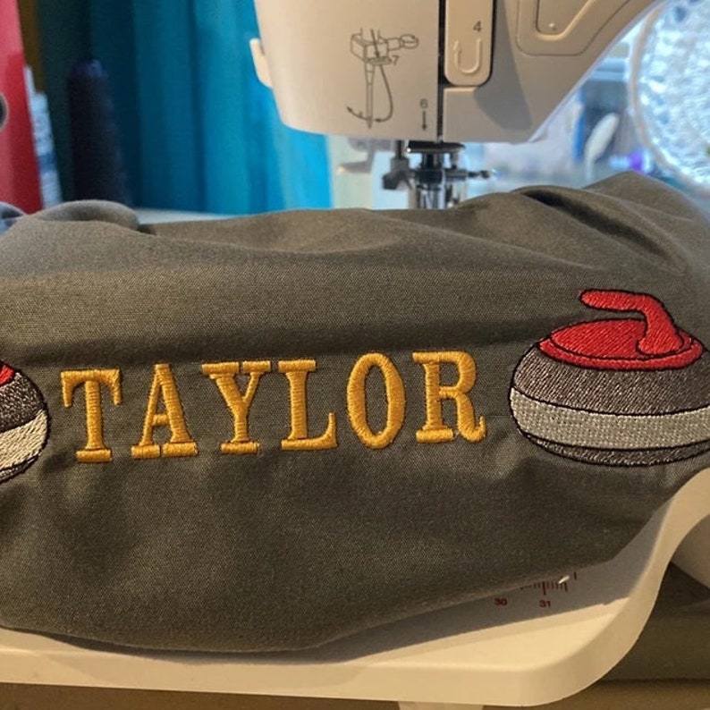 Curling Stone Rock - Machine Embroidery Design, Embroidery Designs ...