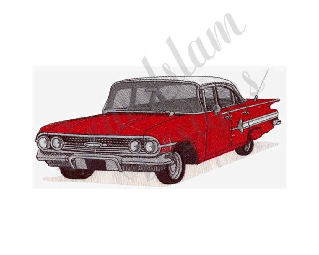 Classic Car - Machine Embroidery Design, Embroidery Designs, Machine ...