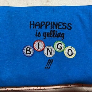 Bingo Happiness Machine Embroidery Design - Etsy