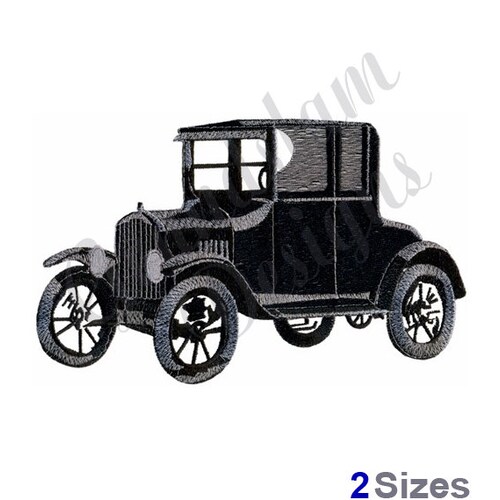 Classic Car Machine Embroidery Design - Etsy
