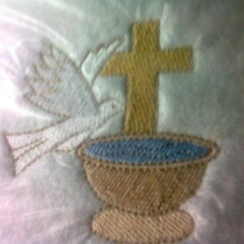 Baptism Logo Machine Embroidery Design | Etsy
