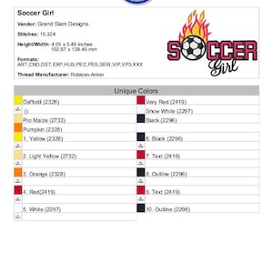Soccer Girl - Machine Embroidery Design - Etsy