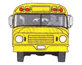 School Bus Embroidery Embroidery Designs 7 Size Design Instant Download ...