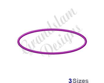 Oval Embroidery Design. Machine Embroidery Design. Mini Oval Embroidery ...