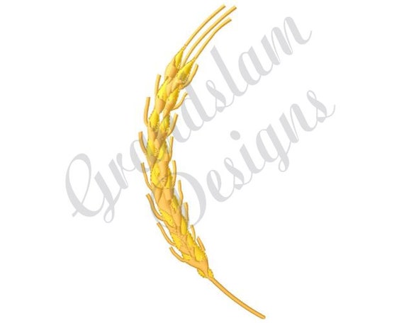Wheat Stalk Machine Embroidery Design Embroidery Designs - Etsy