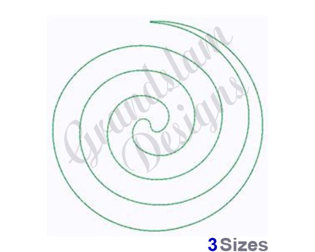 Big Spiral Quilt Machine Embroidery Design, Embroidery Designs, Machine ...