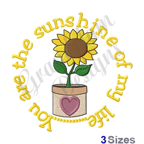 Embroidery Pattern You Are My Sunshine - Etsy