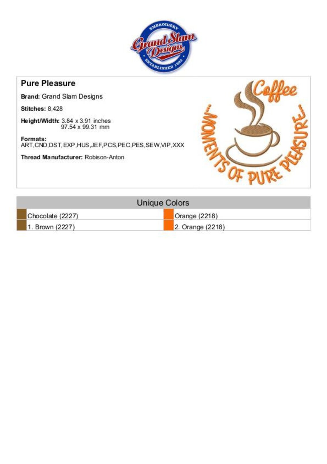 Coffee Cup Machine Embroidery Design Embroidery Designs | Etsy