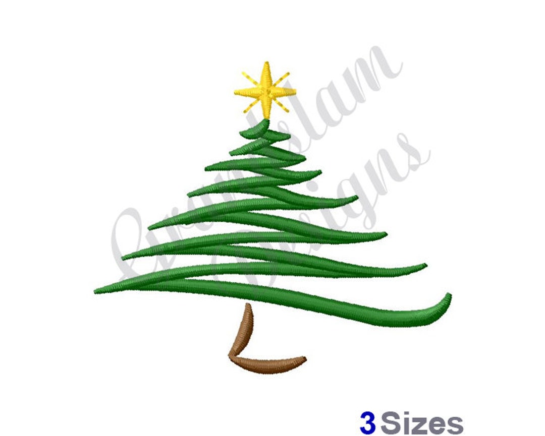 Christmas Tree - Machine Embroidery Design, Embroidery Designs, Machine ...