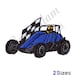 Non-winged Sprint Car Machine Embroidery Design - Etsy