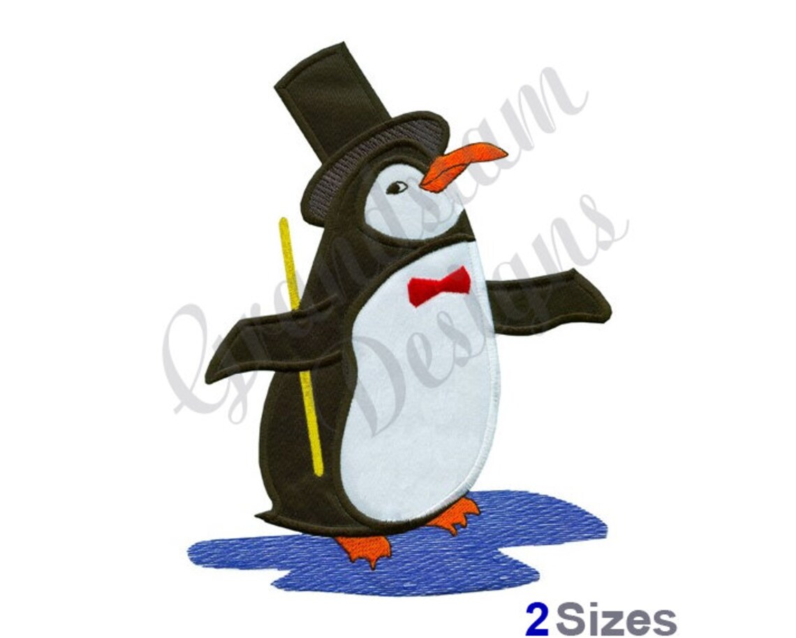 Penguin Magician - Machine Embroidery Design - Etsy